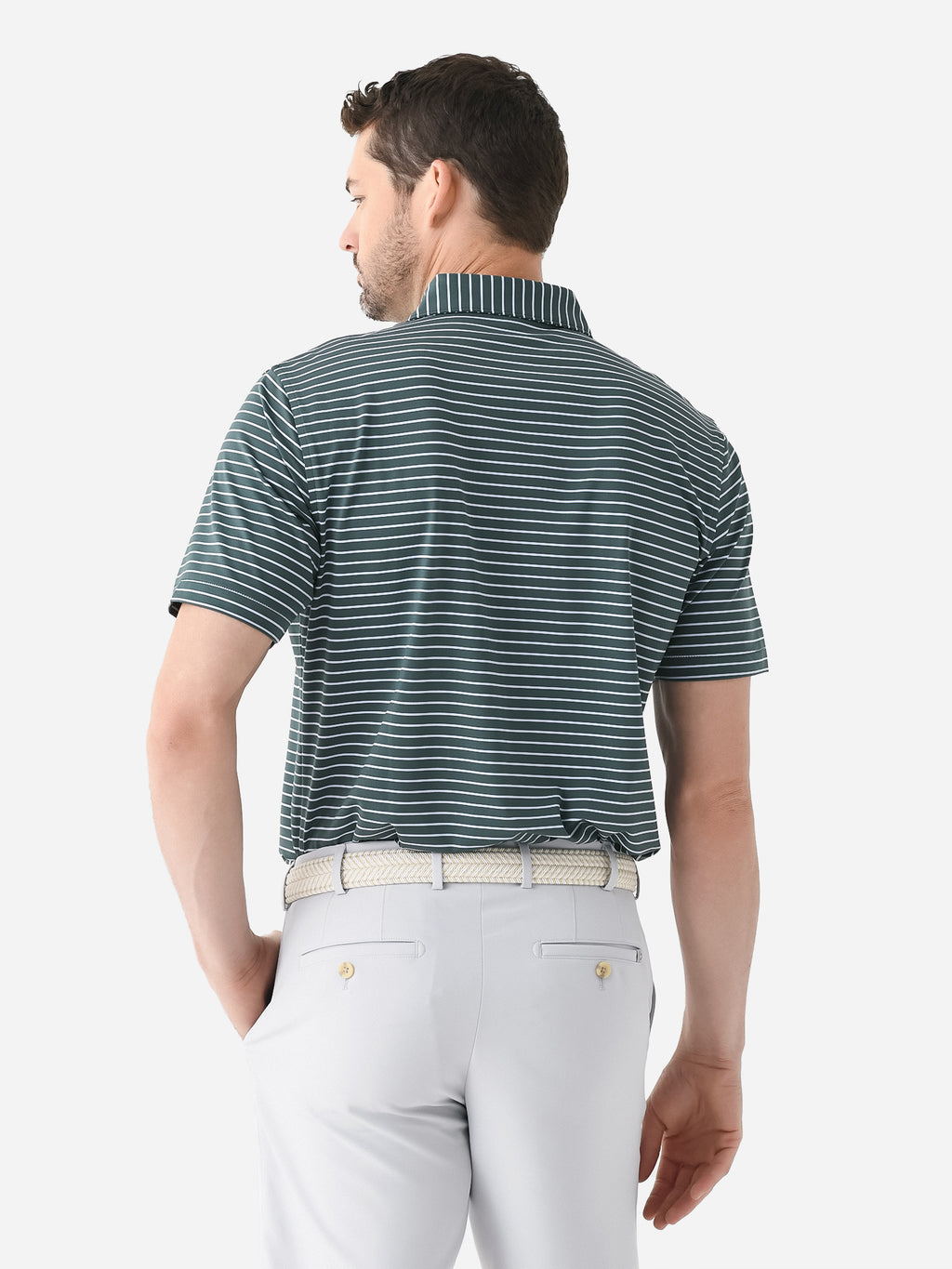 Peter Millar Crown Sport Men's Drum Performance Jersey Polo – Saint Bernard