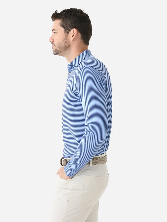 Peter Millar Crown Sport Men's Lyons Long Sleeve Performance Jersey Po ...