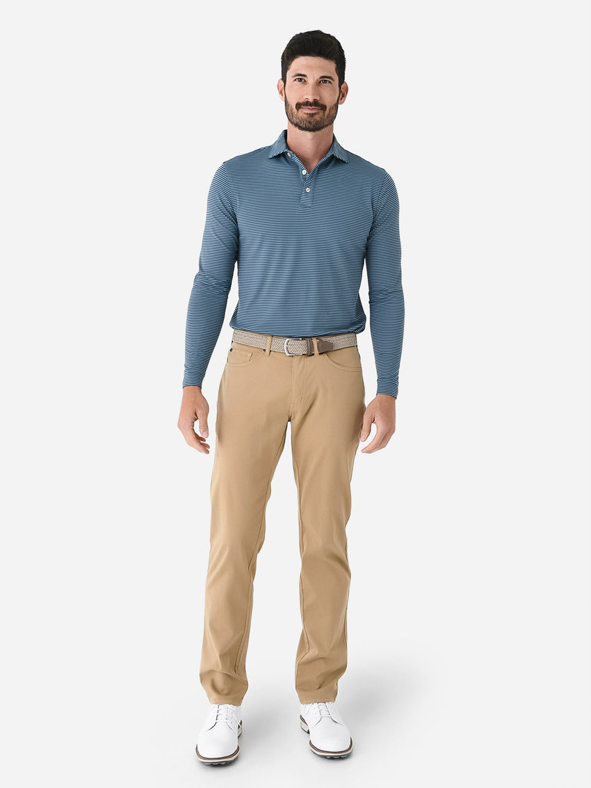 Peter Millar Crown Sport Men's Lyons Long Sleeve Performance Jersey Po ...