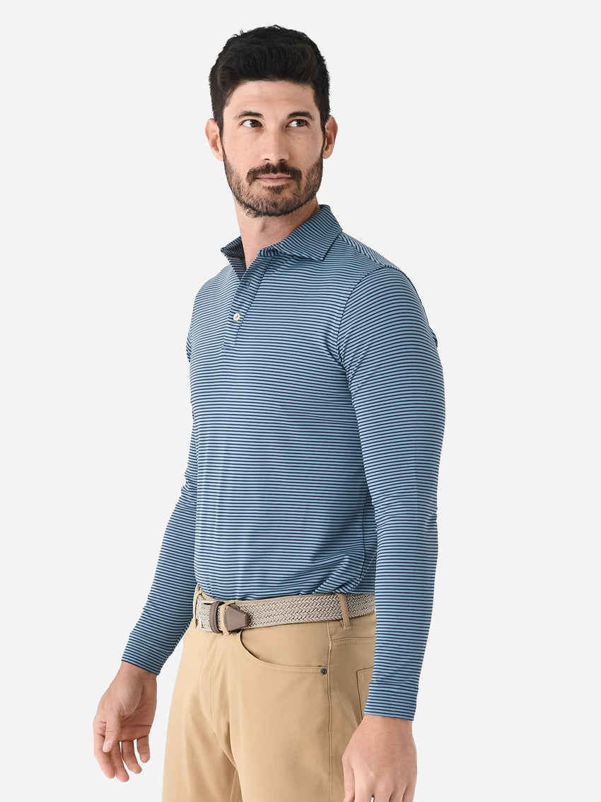 Peter Millar Crown Sport Men's Lyons Long Sleeve Performance Jersey Po ...