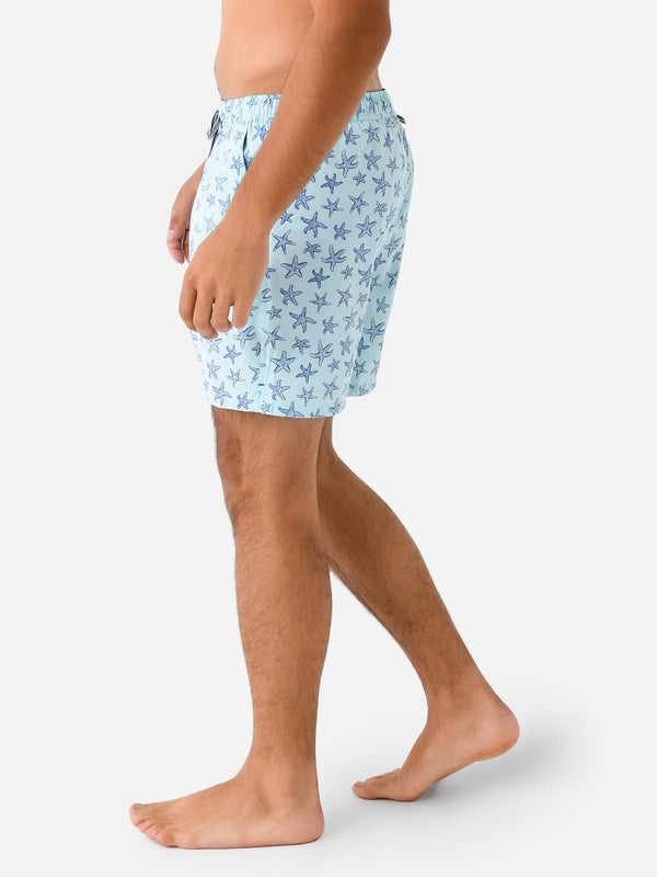 Peter Millar Crown Men's Seeing Stars Magic Print Swim Trunk#N# #N# #N ...