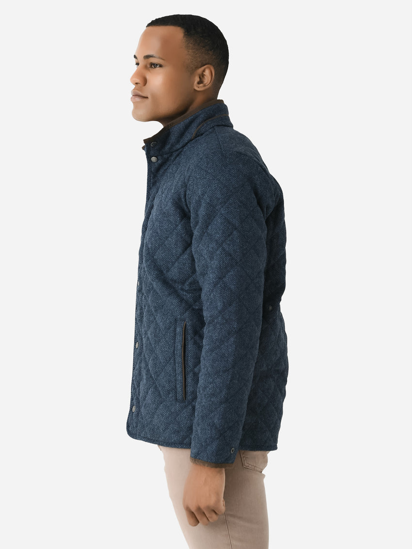 Peter Millar Crown Men's Suffolk Quilted Wool Travel Coat – Saint Bernard