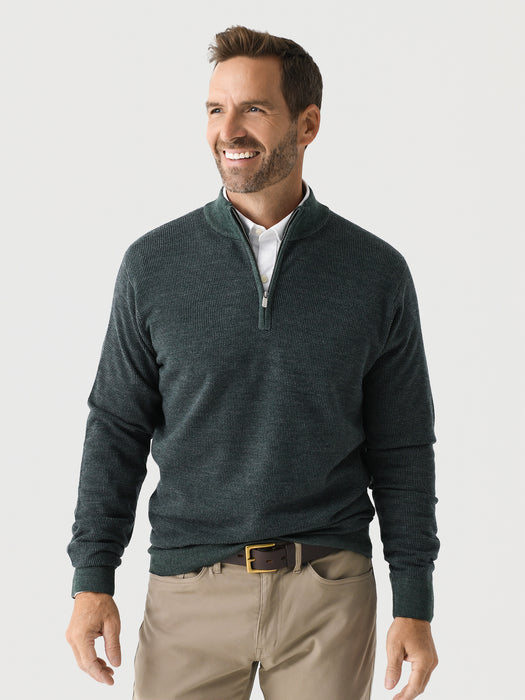 Peter Millar Crown Men's Breaker Birdseye Quarter-Zip – Saint Bernard