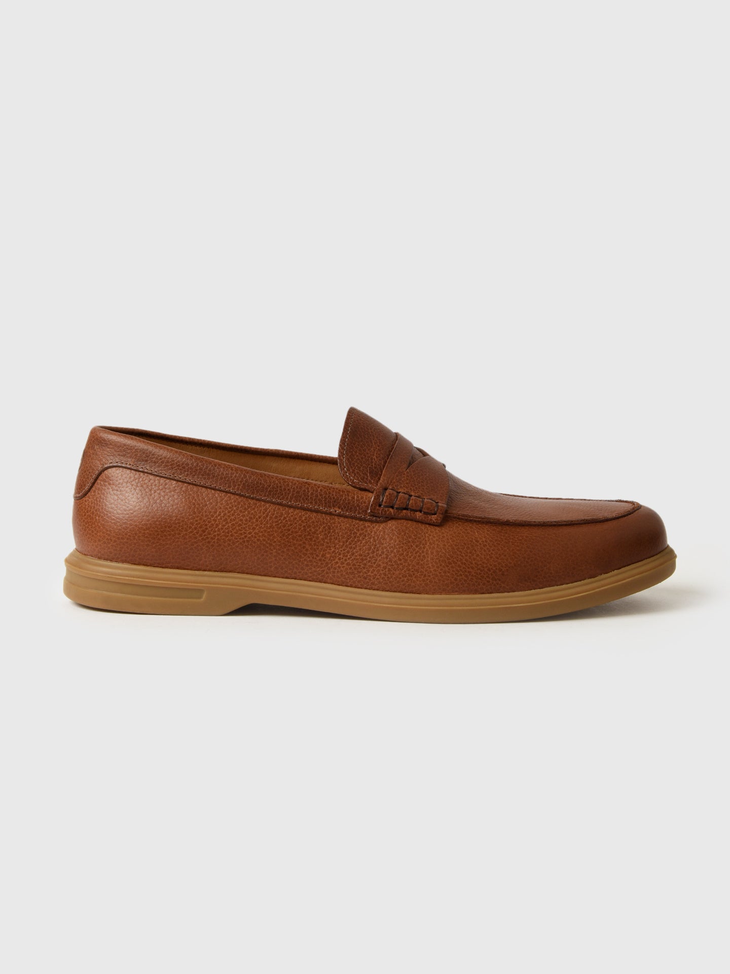 Peter Millar Crown Crafted Men's Excursionist Pebble Grain Penny Loafe ...