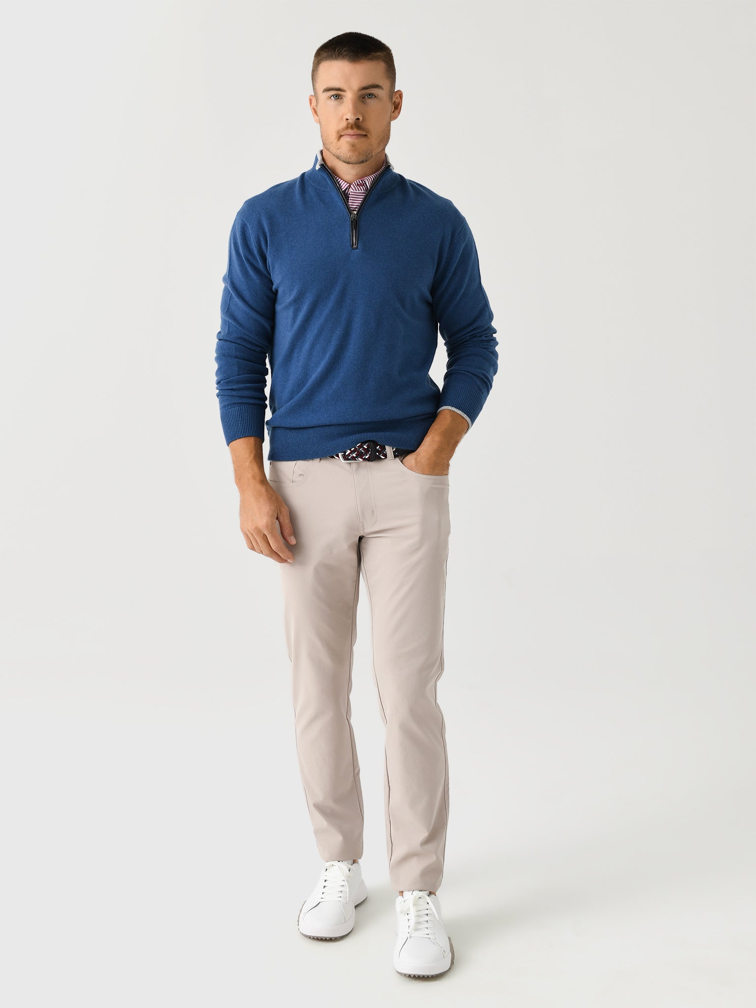 Greyson Men's Sebonack Quarter-Zip | $298.00 | Saint Bernard