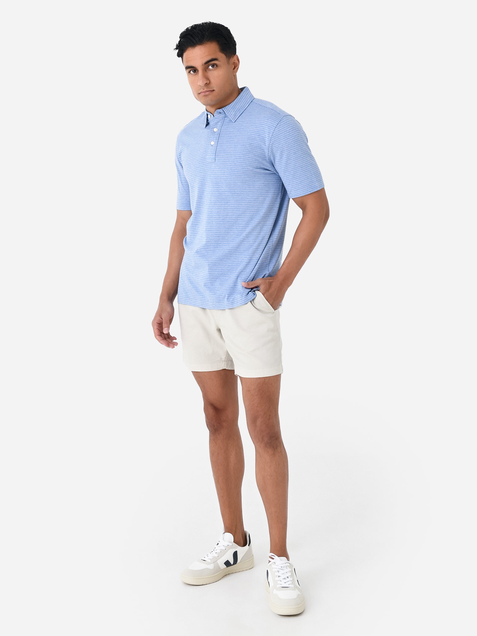 Faherty Brand Men's Short Sleeve Movement Polo#N# #N# #N# - Saint Bernard