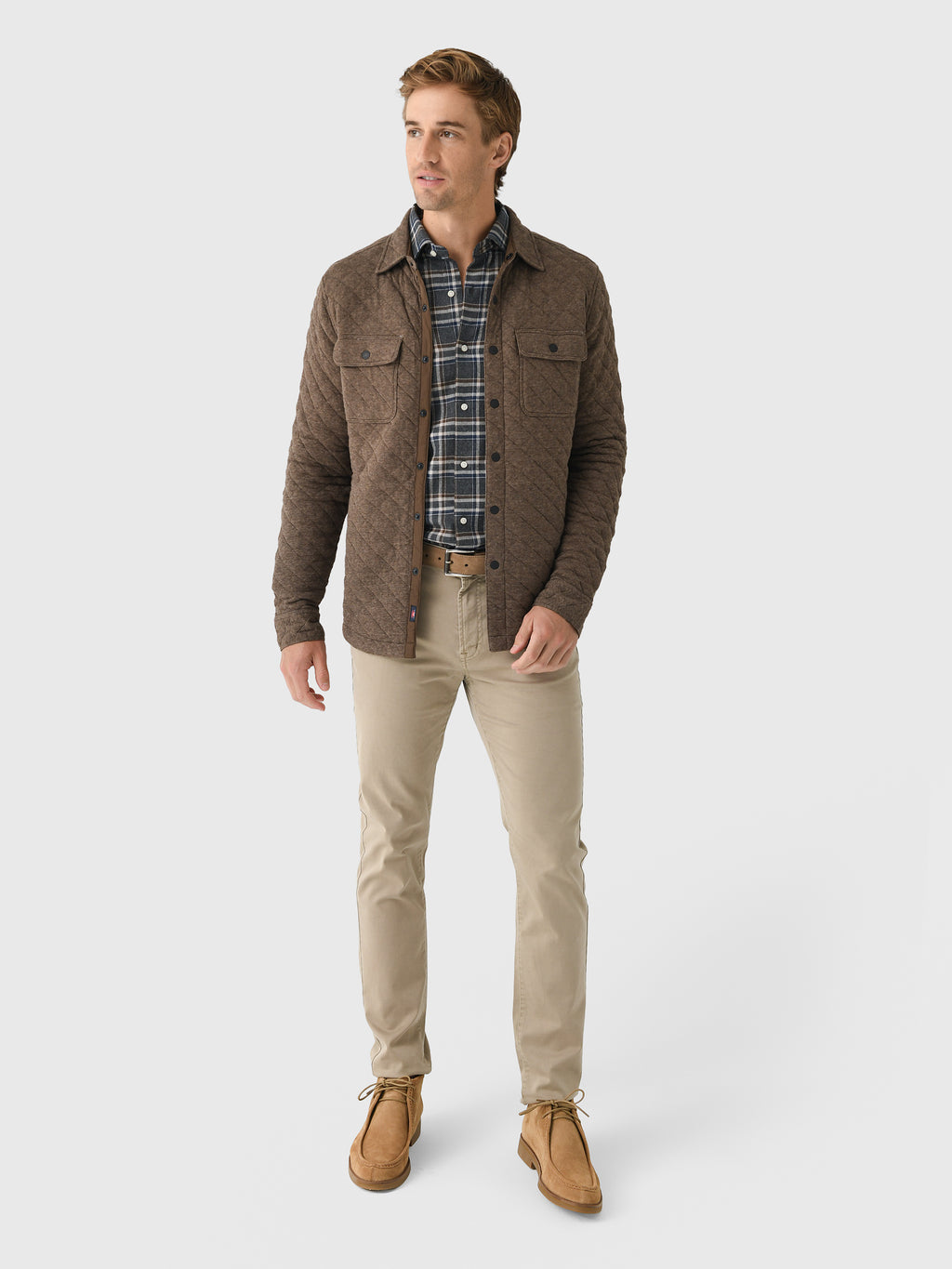 Faherty Brand Men's Epic Quilted Fleece CPO – Saint Bernard