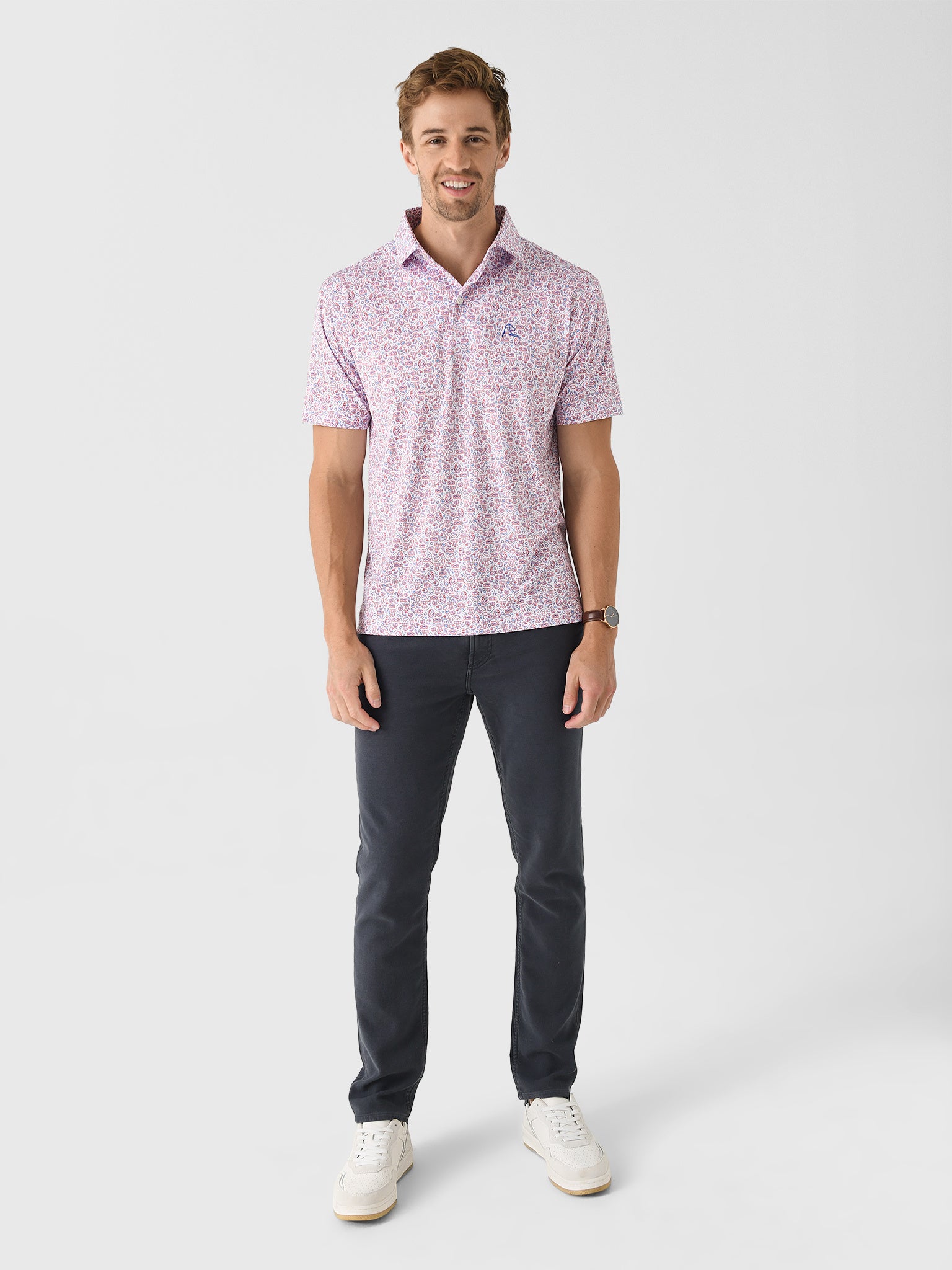 Rhoback Men's The Jawn Performance Polo | $98.00 | Saint Bernard