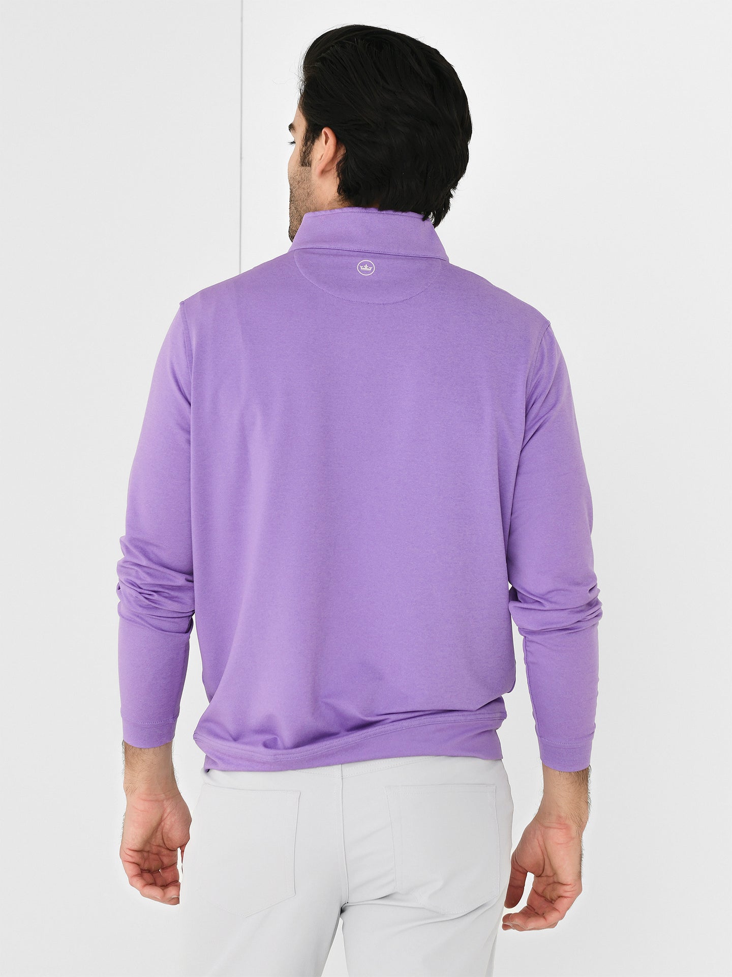 Peter Millar Crown Sport Men's Perth Mélange Performance Quarter-Zip ...