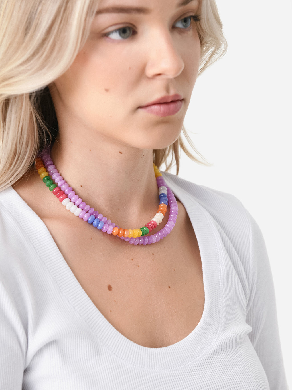 Francie B. Women's Multi Bead Necklace – Saint Bernard