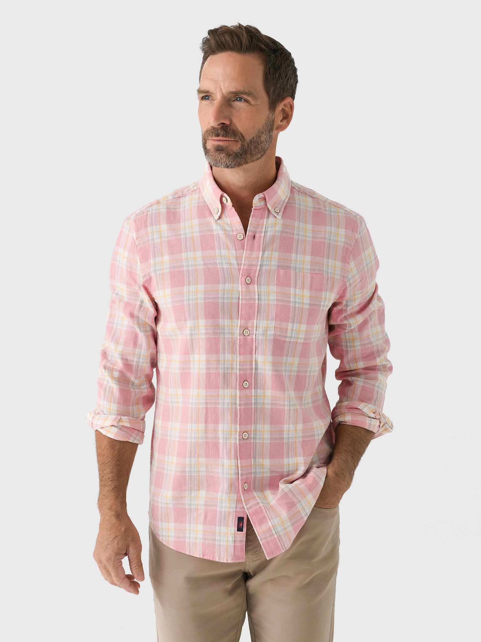 Faherty Brand Men's Long-Sleeve Breeze Shirt – Saint Bernard