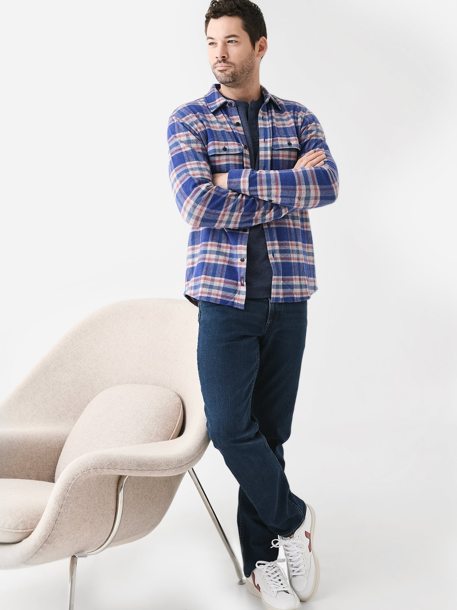 Faherty Brand Men's Legend Sweater Shirt | $178.00 | Saint Bernard