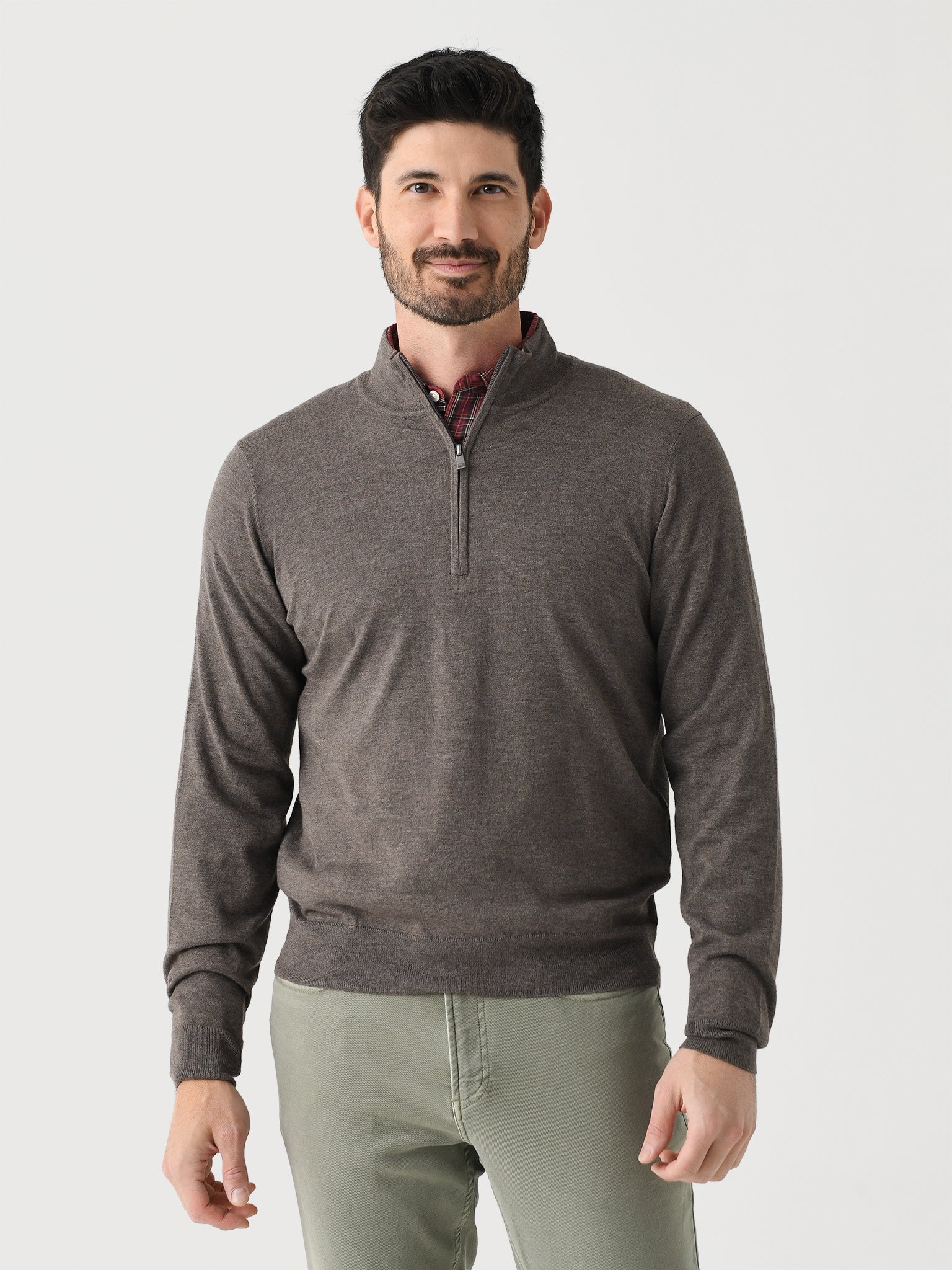 Faherty Brand Men's Movement Quarter-Zip Sweater | $188.00 | Saint Bernard