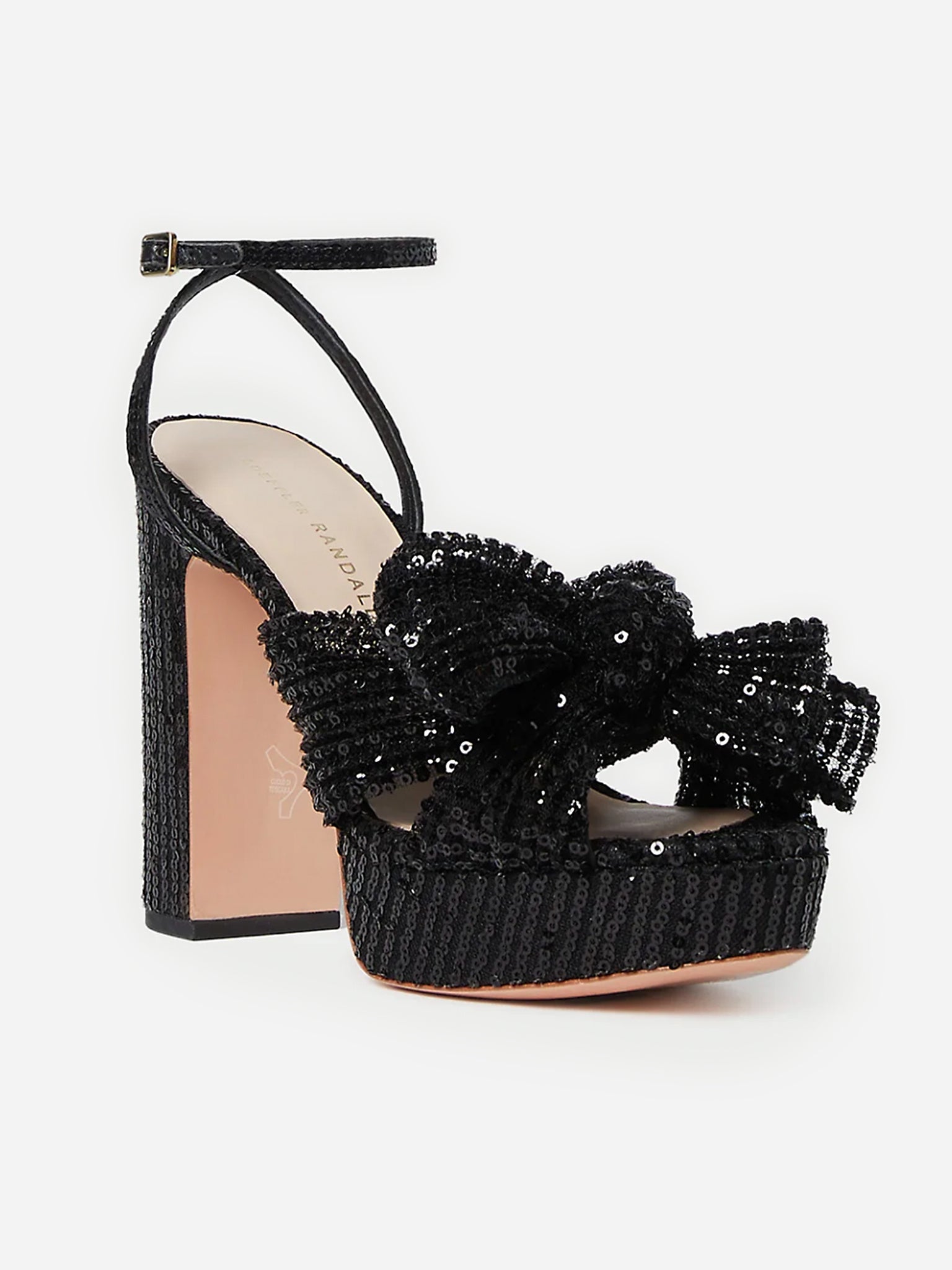 Loeffler Randall Women's Natalia Sequin Bow Platform Sandal | $450.00 ...