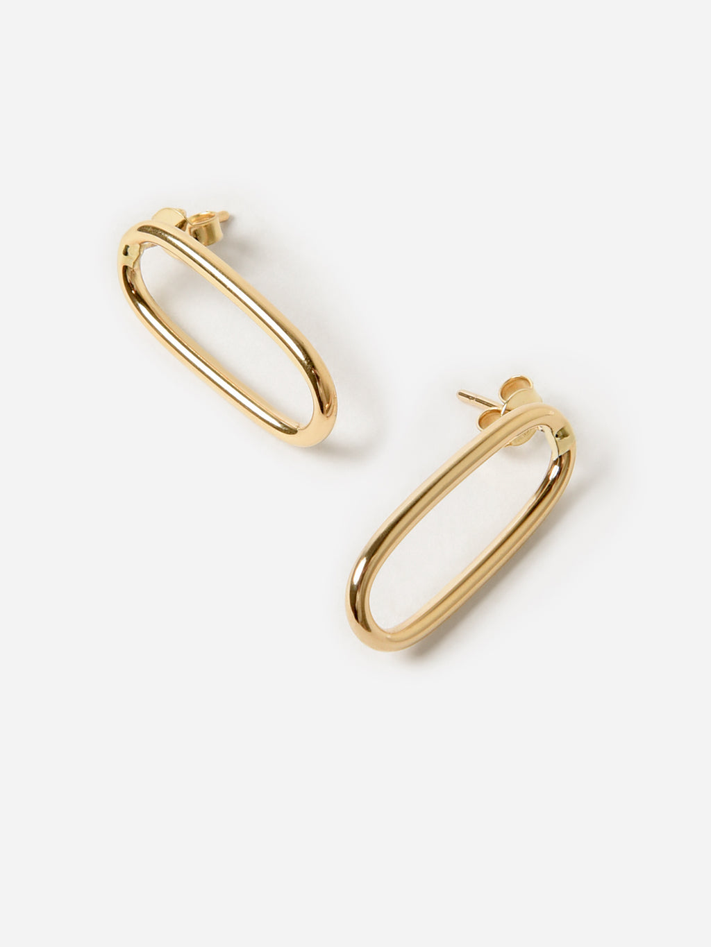 S. Bell Women's Oblong Oval Stud Earrings – Saint Bernard