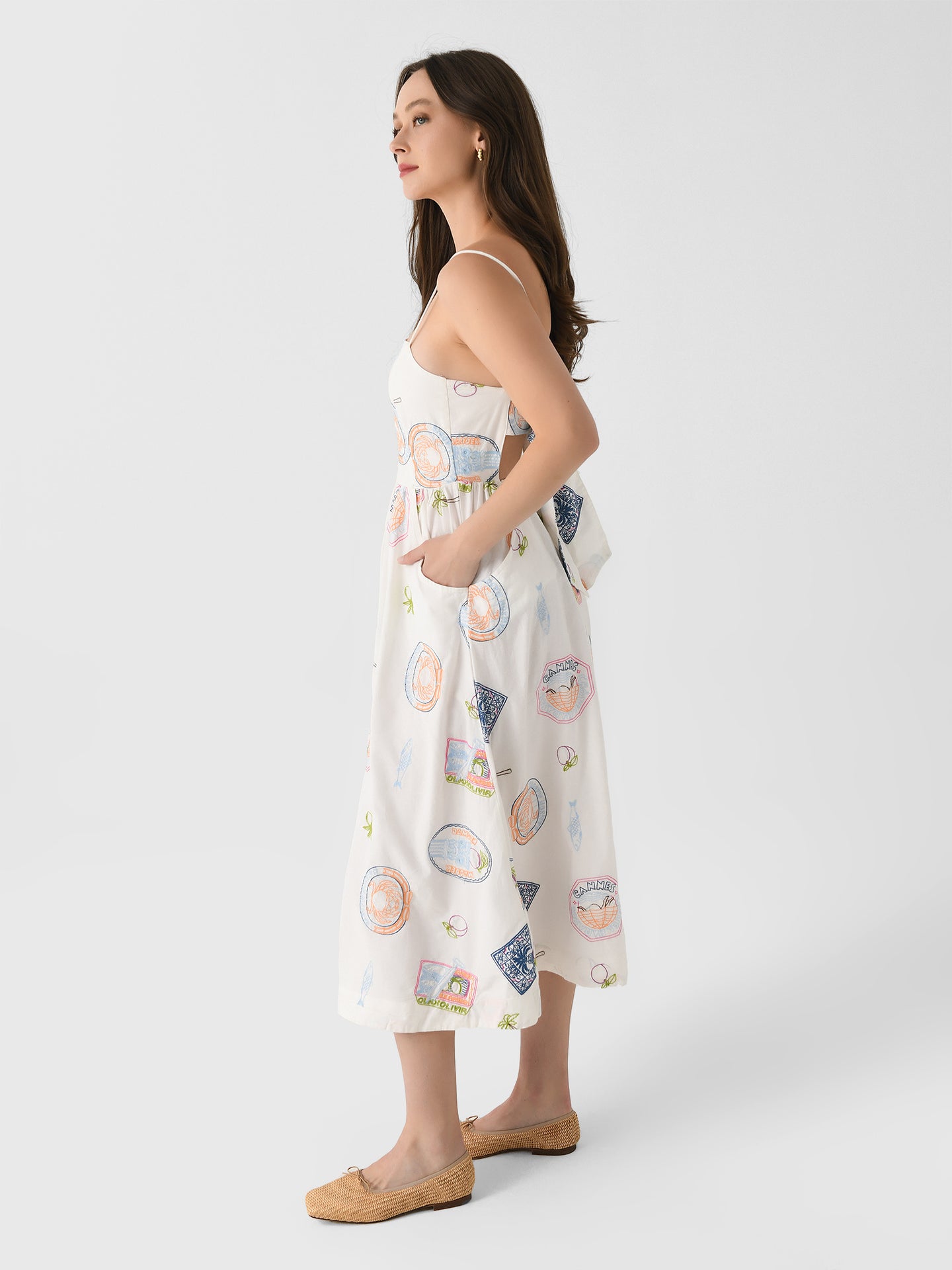 Damson Madder Women's Peaches Midi Apron Dress – Saint Bernard