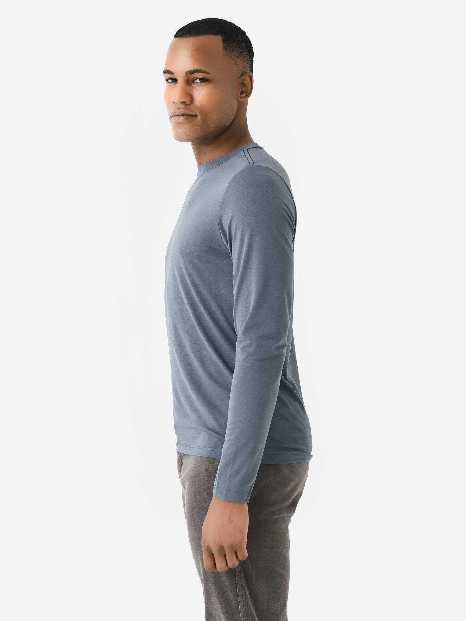 Vuori Men's Long Sleeve Current Tech Tee | $58.00 | Saint Bernard