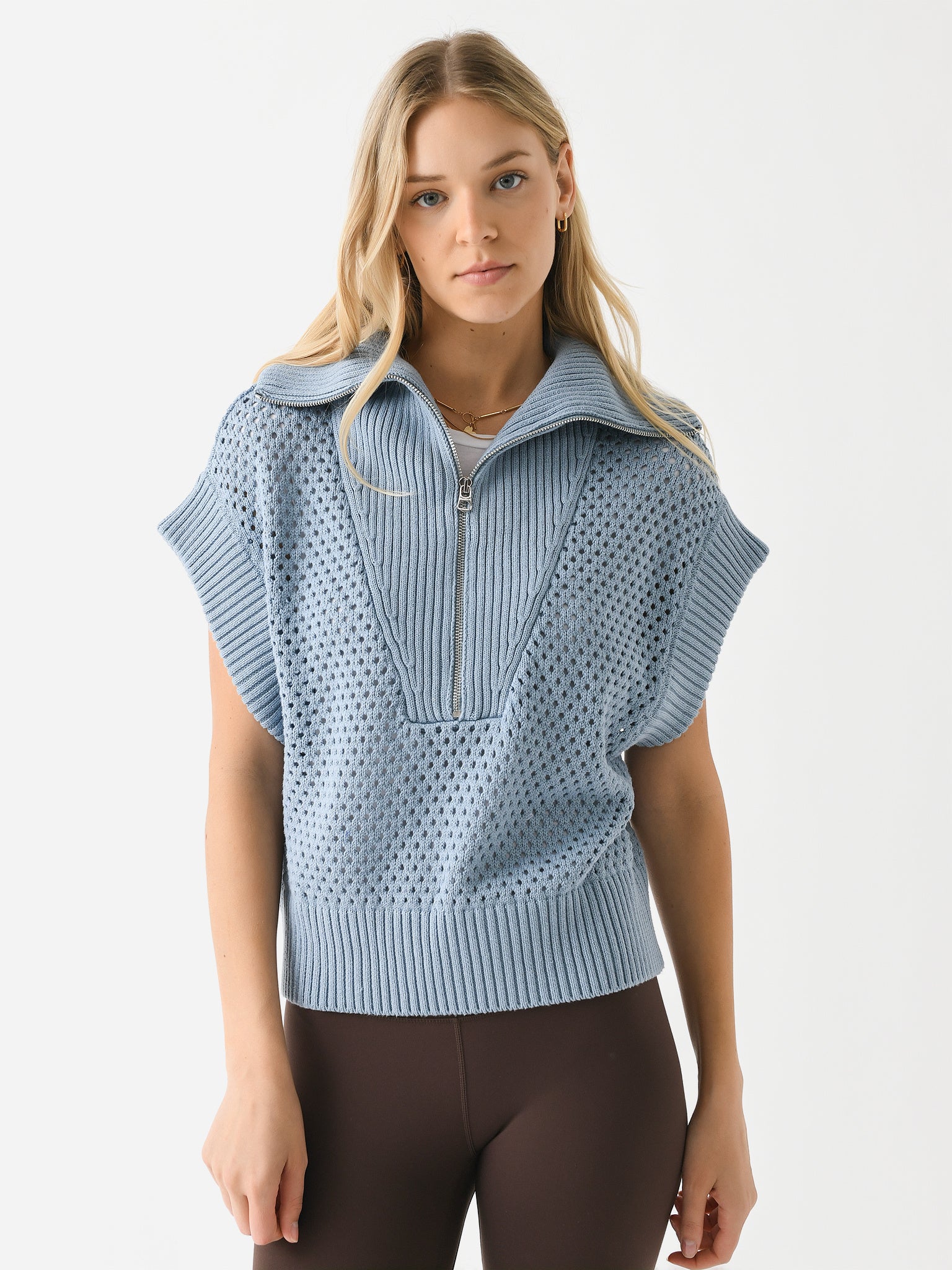 Varley Women's Mila Half-Zip Knit | $128.00 | Saint Bernard