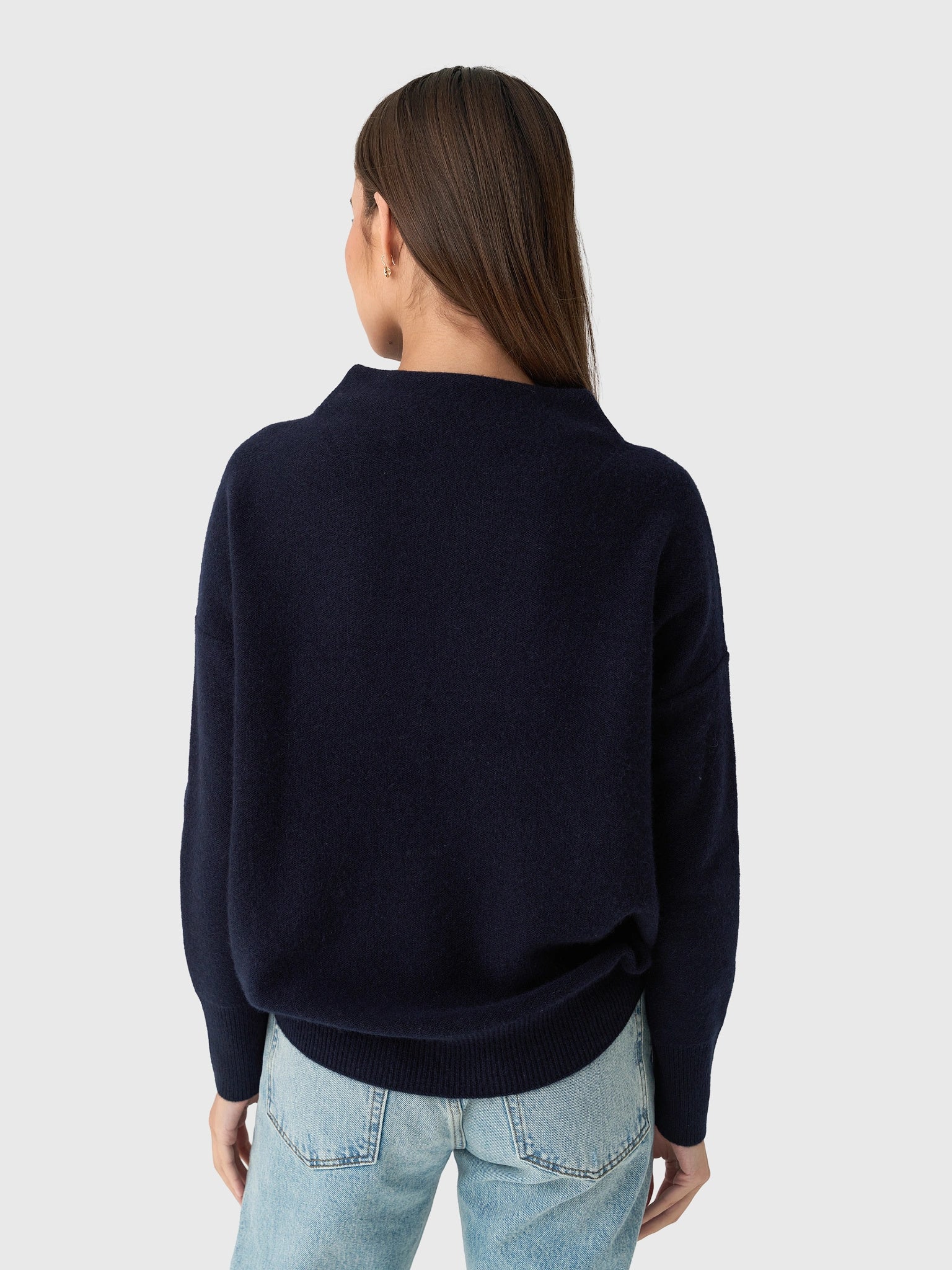 Vince Women's Plush Cashmere Funnel-Neck Sweater | $448.00 | Saint