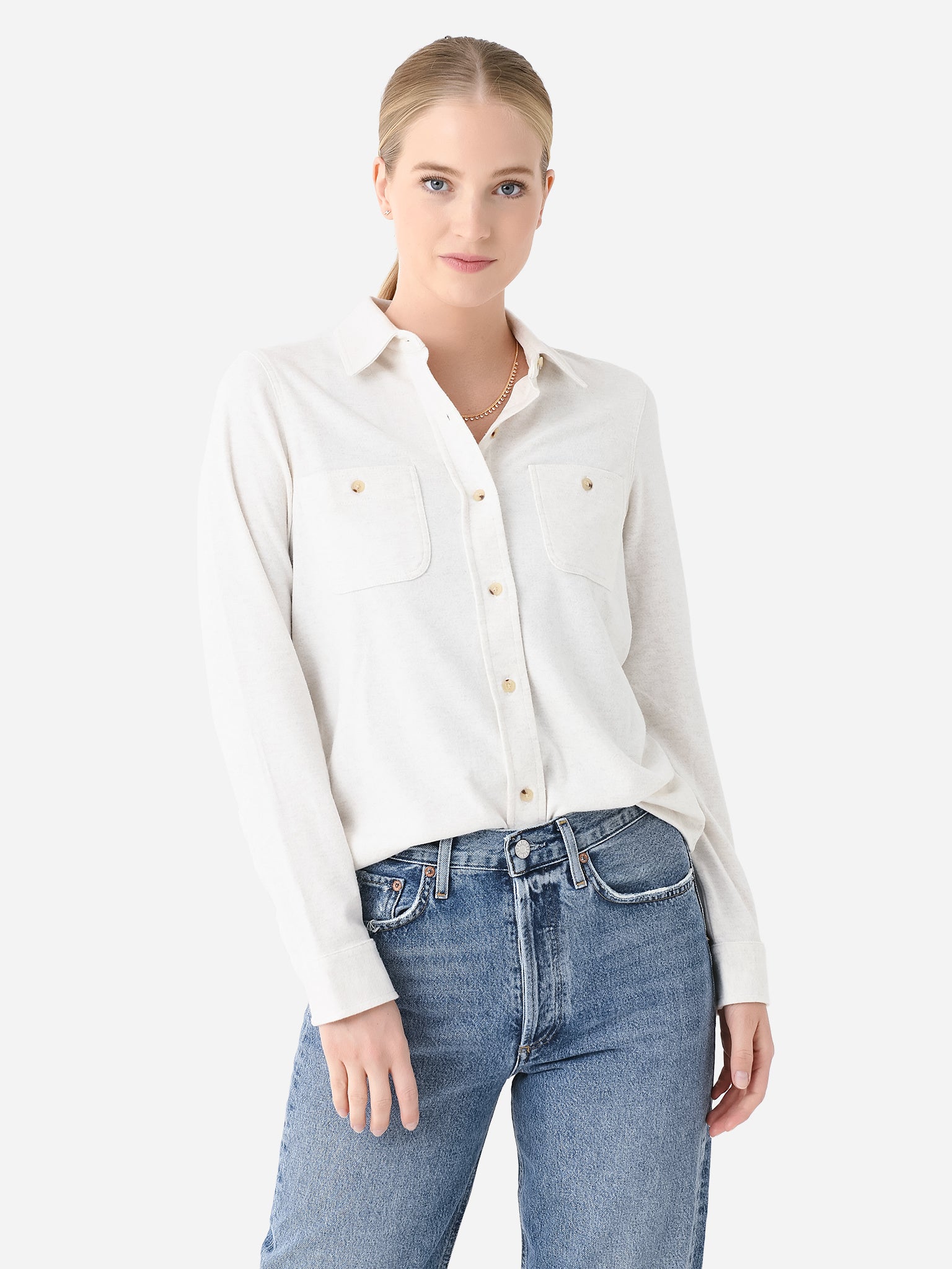 Faherty Brand Women's Legend Sweater Shirt – saintbernard.com