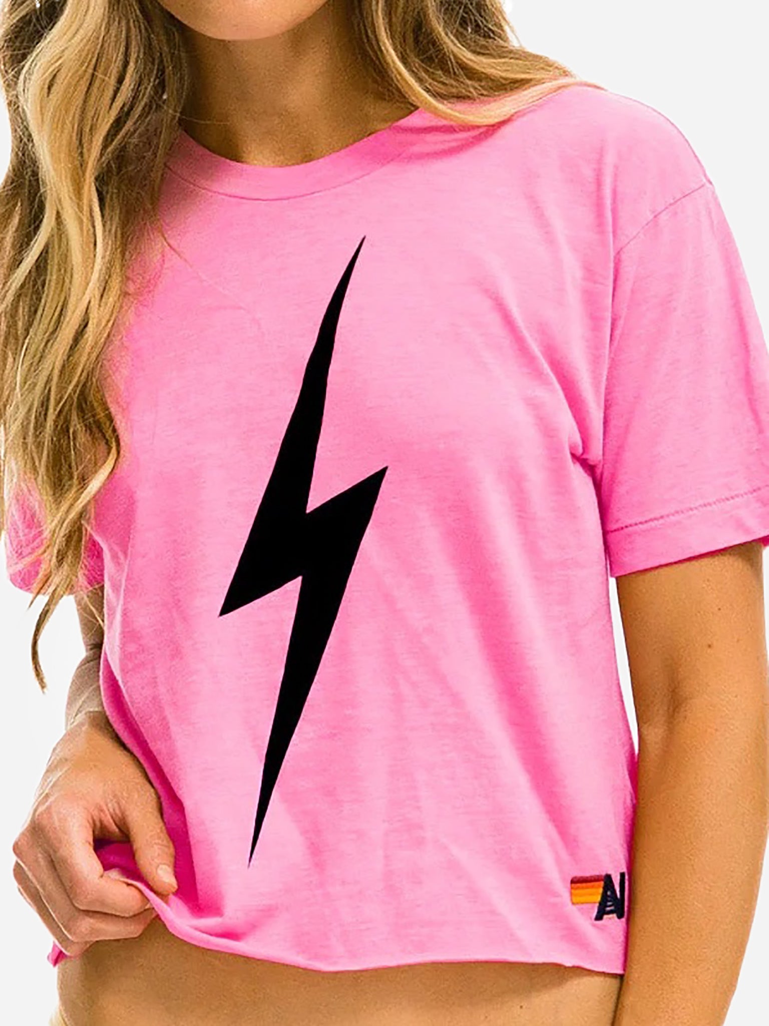 Aviator Nation Women's Bolt Boyfriend Tee - Saint Bernard