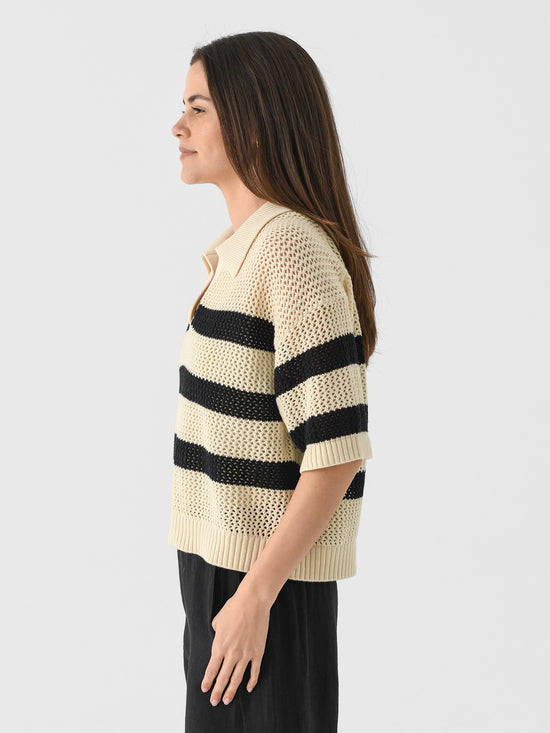 Velvet Women's York Mesh Sweater | $168.00 | Saint Bernard