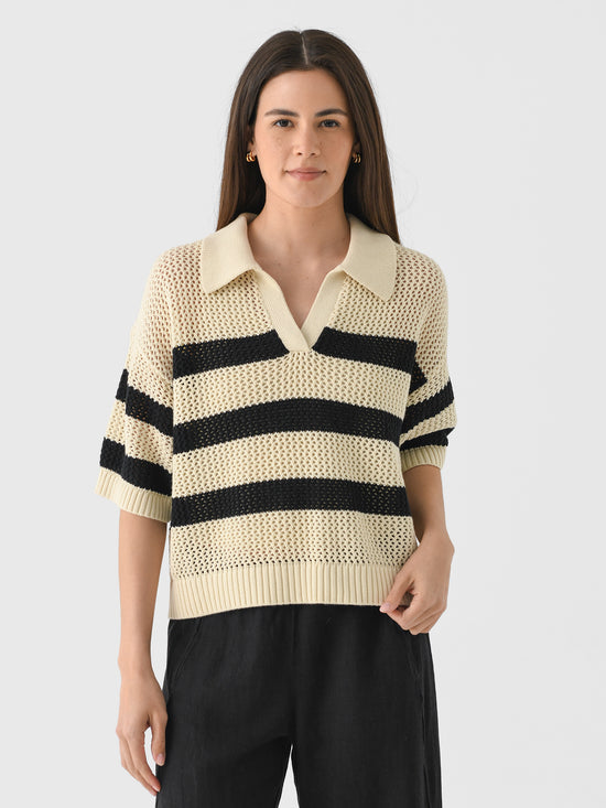 Velvet Women's York Mesh Sweater | $168.00 | Saint Bernard