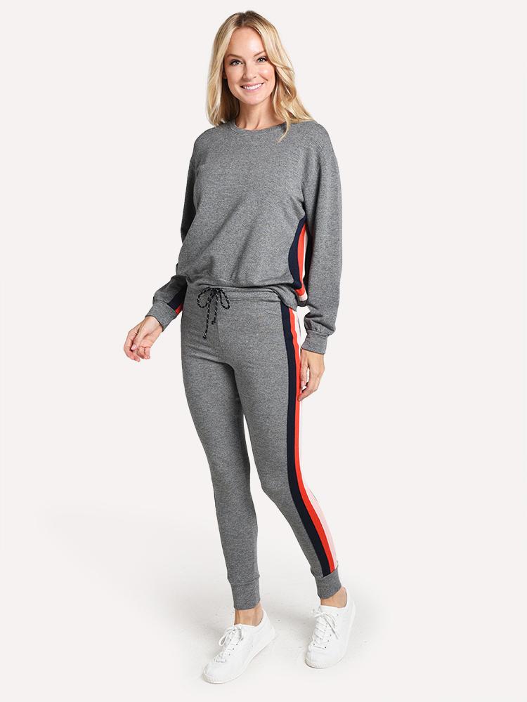 Sundry Multi Color Inset Sleeve Pullover – Saint Bernard