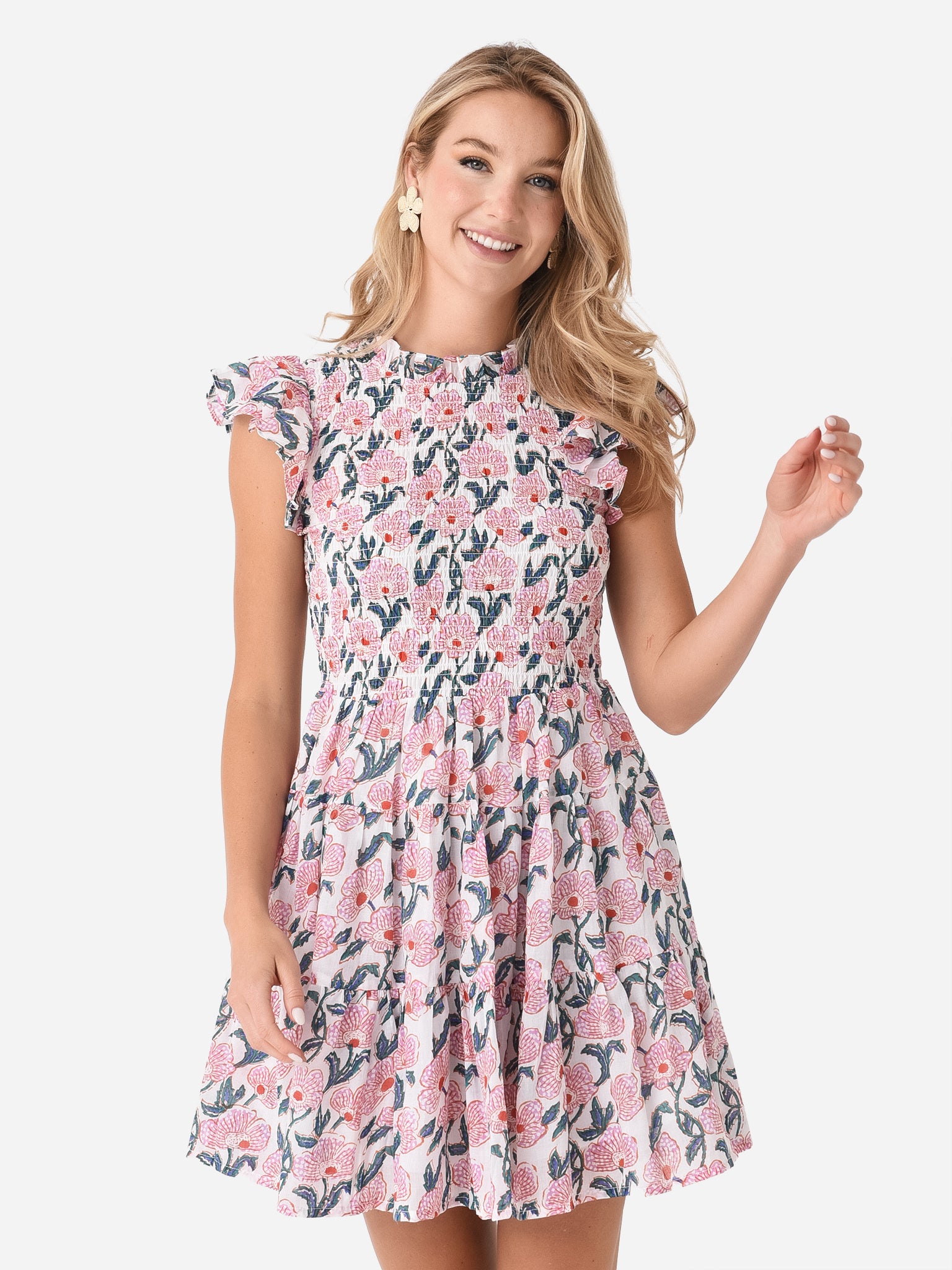 Oliphant Women's Smocked Flirty Dress – saintbernard.com