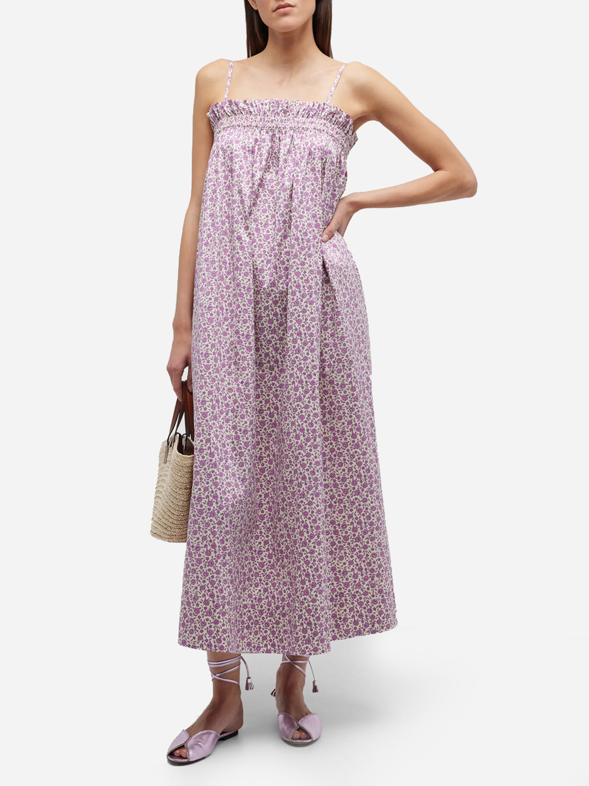 Tory Burch Women's Ruffle Top Dress | $498.00 | Saint Bernard