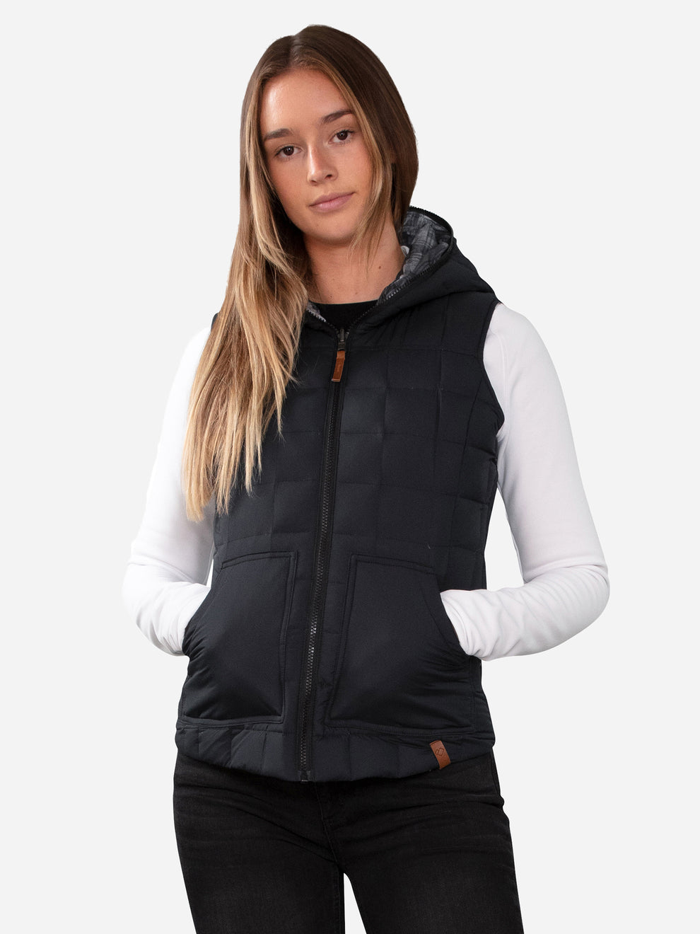 Obermeyer Women's Zoe Reversible Down Vest – saintbernard.com
