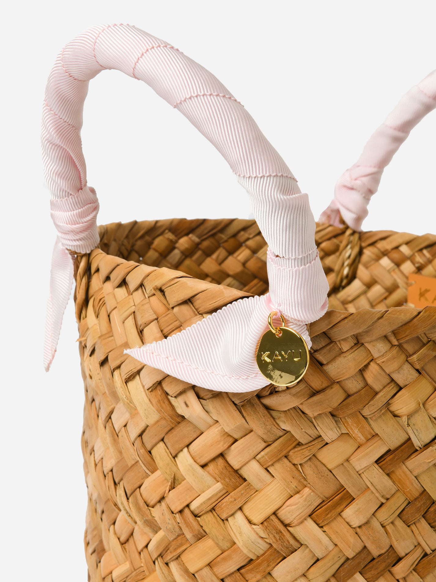 Kayu Mini Rosie Ribbon Straw Tote – saintbernard.com