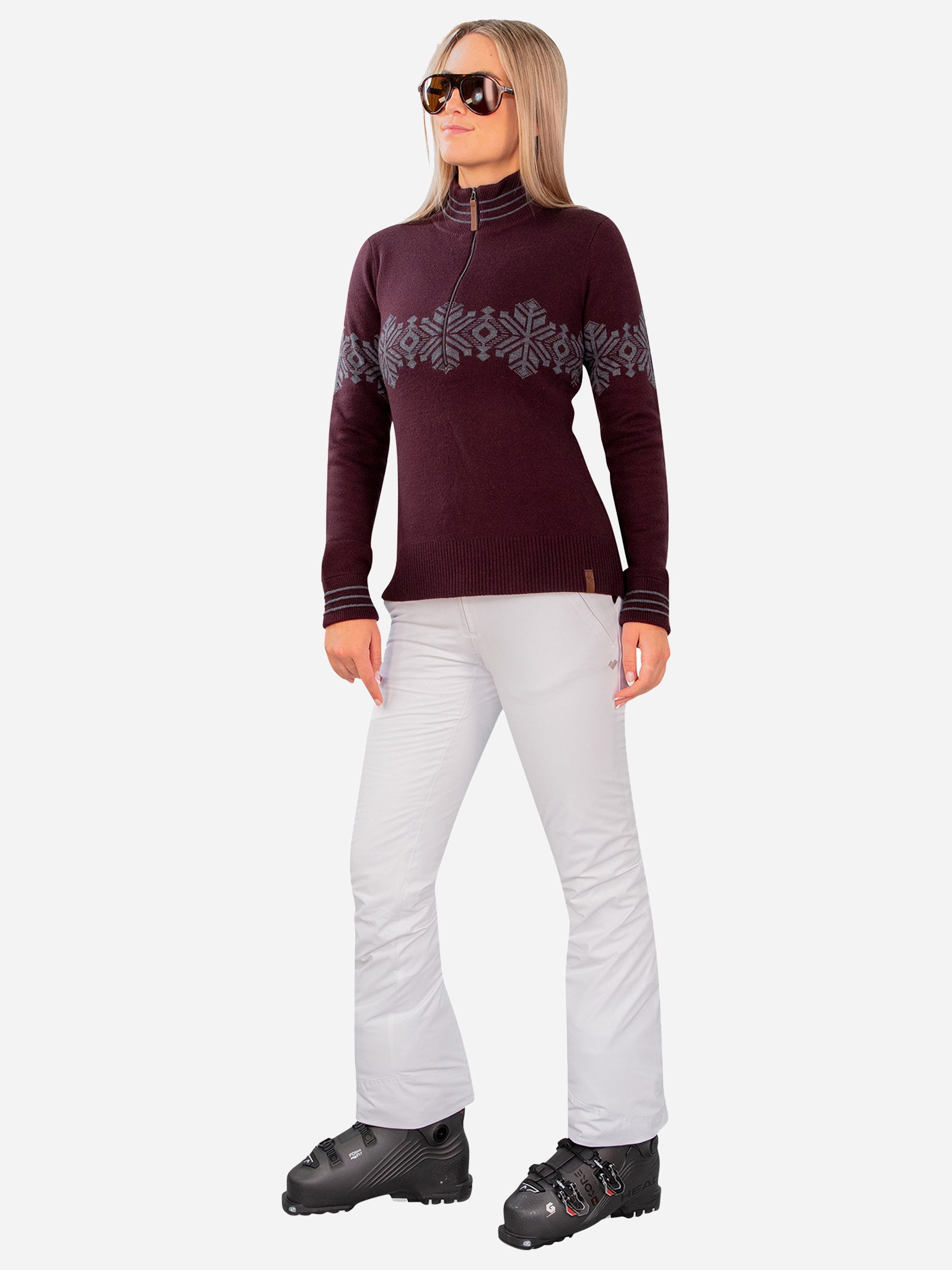 Obermeyer Women's Rebecca 1/2 Zip Sweater – saintbernard.com