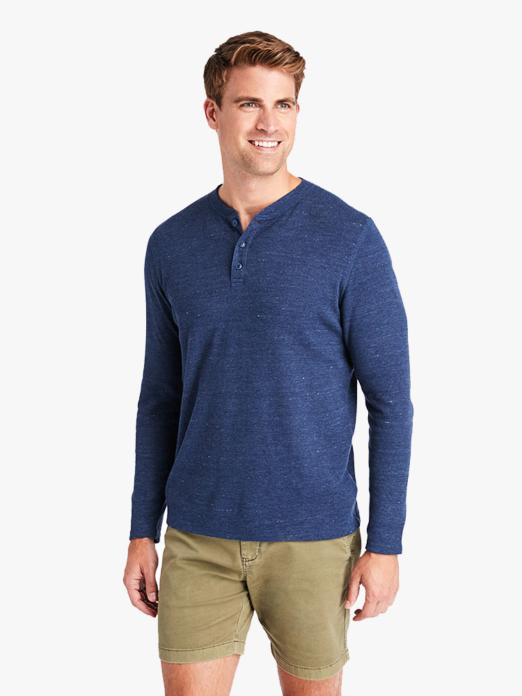 Vineyard Vines Men’s Timber Waffle Henley – Saint Bernard