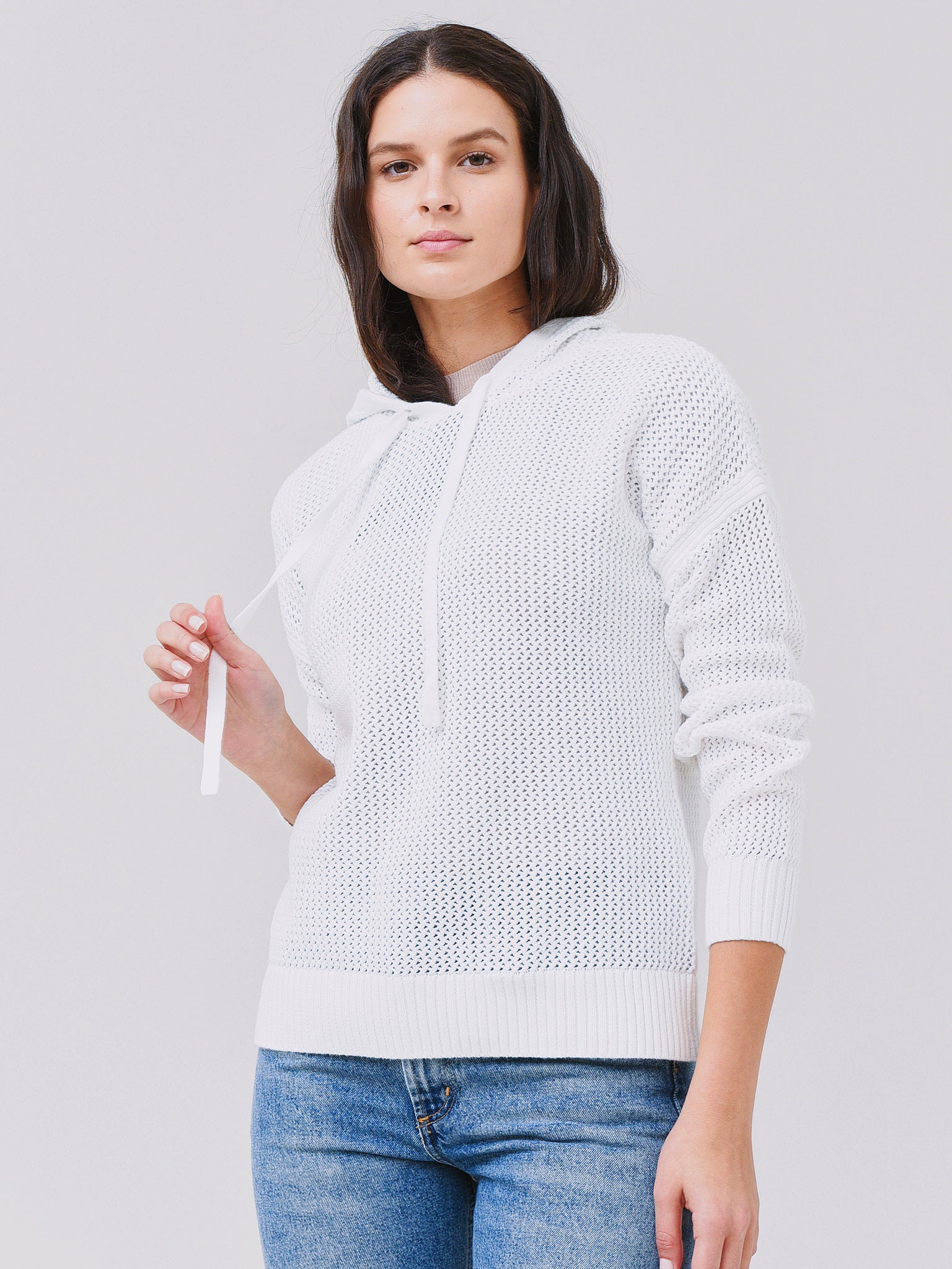 J Society Women's Open Stitch Hoodie | $148.00 | Saint Bernard