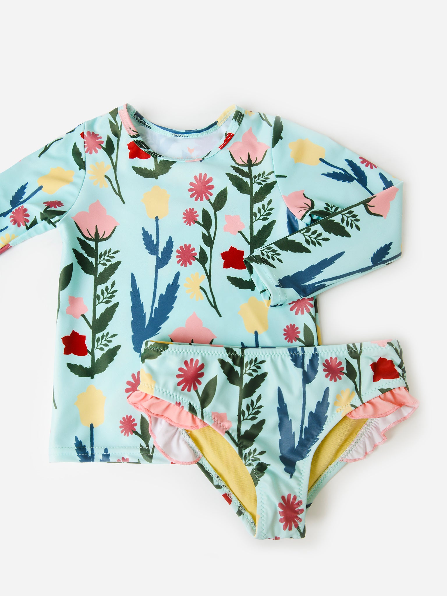 Pink Chicken Girls' Rash Guard Set | $72.00 | Saint Bernard