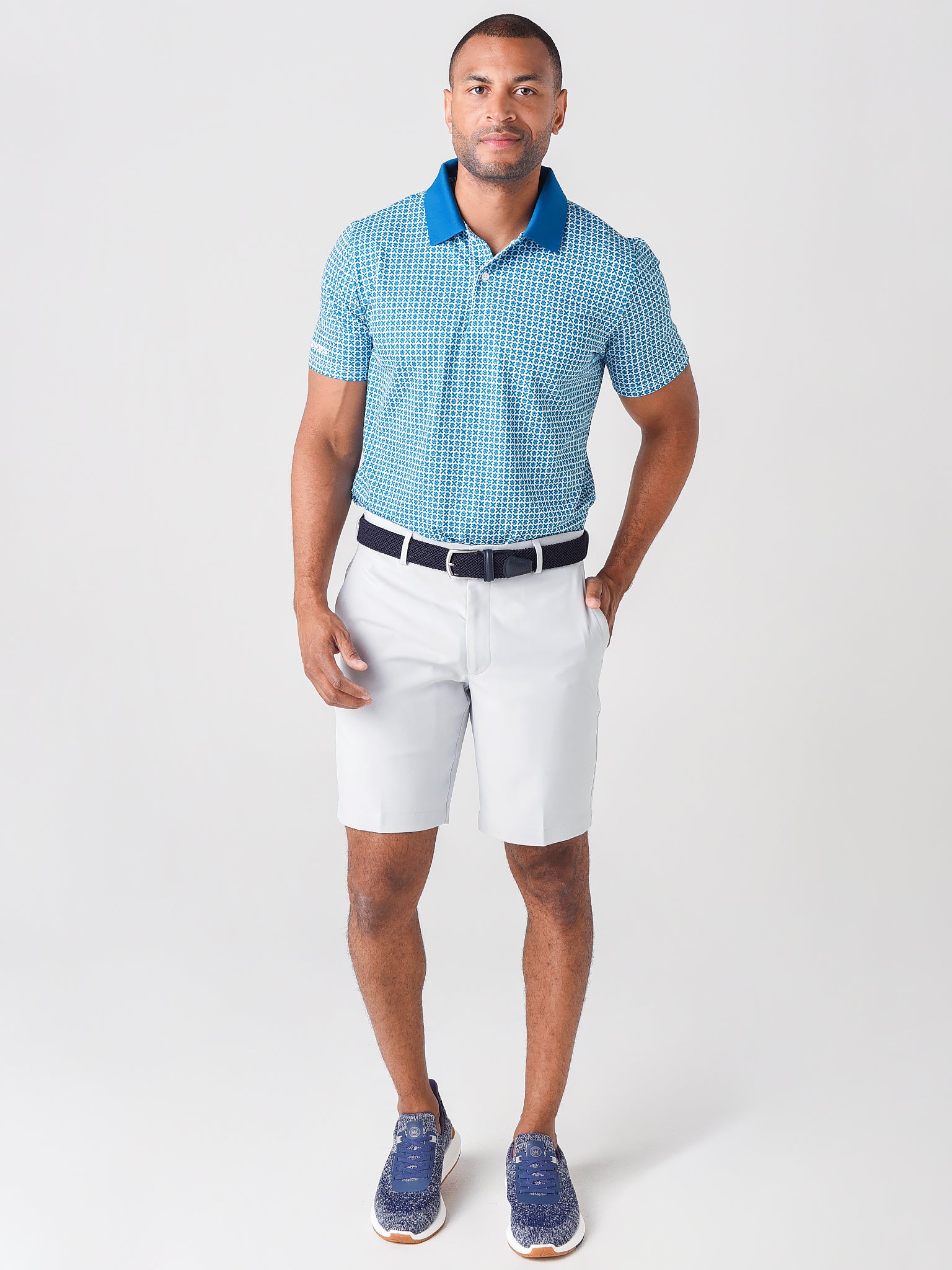 Bonobos Men's Performance Print Golf Polo - Saint Bernard
