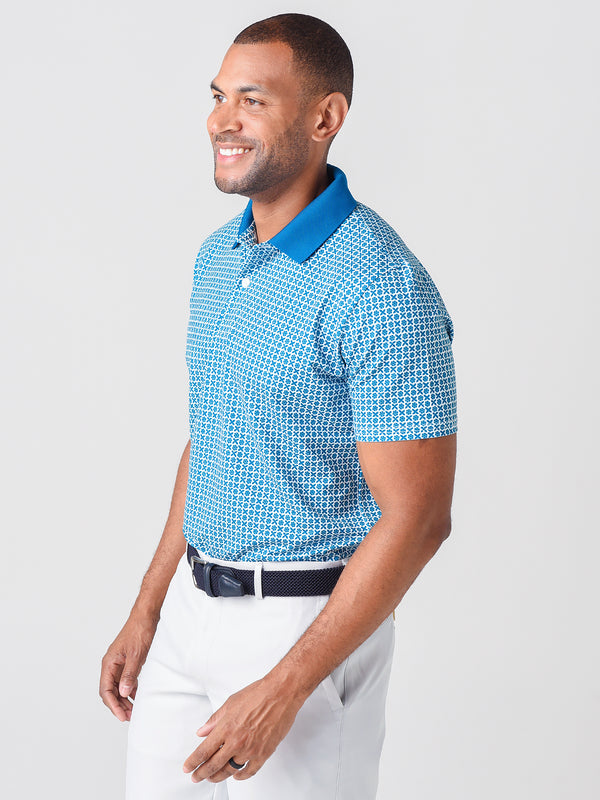 Bonobos Men's Performance Print Golf Polo - Saint Bernard