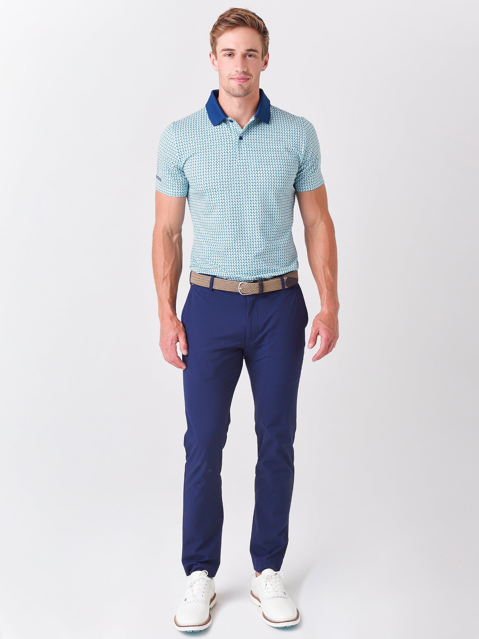 Bonobos Men's Performance Print Golf Polo - Saint Bernard