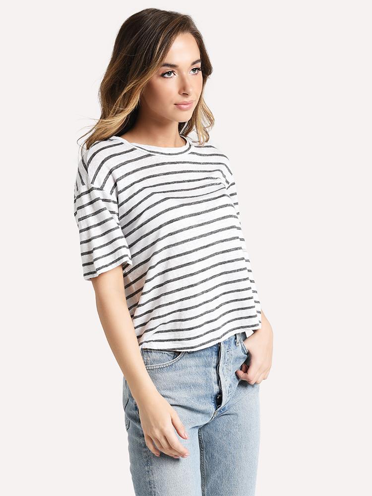 Stateside New Linen Jersey Stripe Tee – Saint Bernard