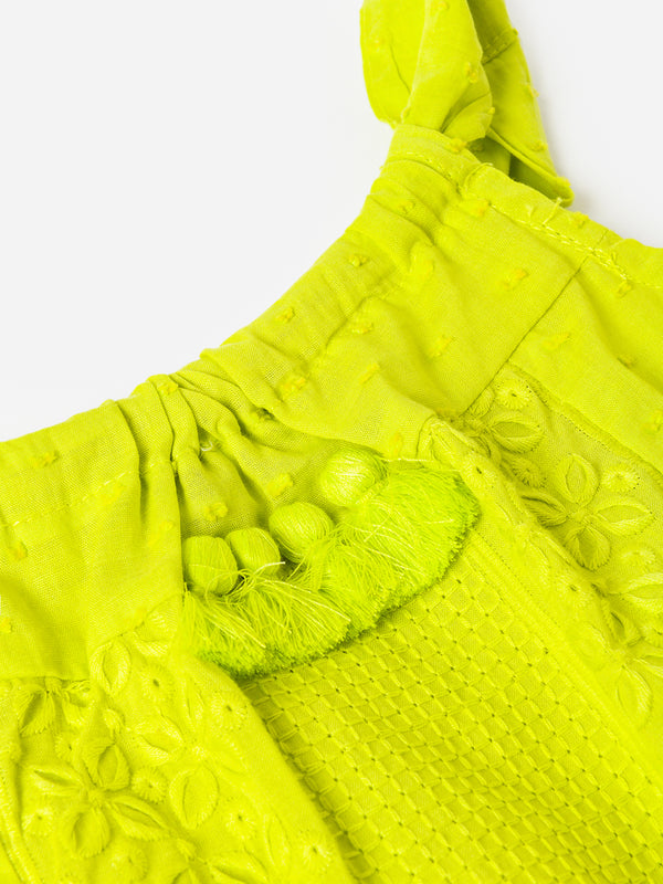 Mayoral Girls' Embroidered Dress#N# #N# #N# - Saint Bernard