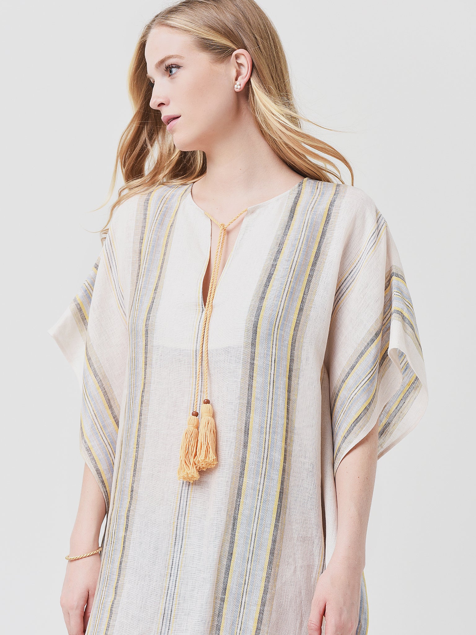 Tory Burch Women's Stripe Caftan | $428.00 | Saint Bernard