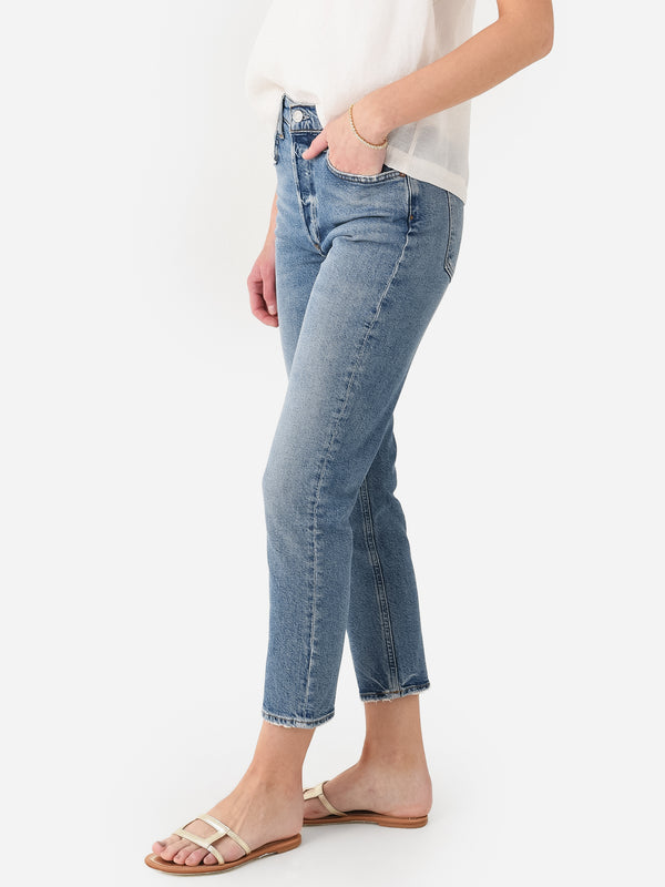 Agolde Women's Riley High Rise Straight Jean#N# #N# #N# - Saint Bernard
