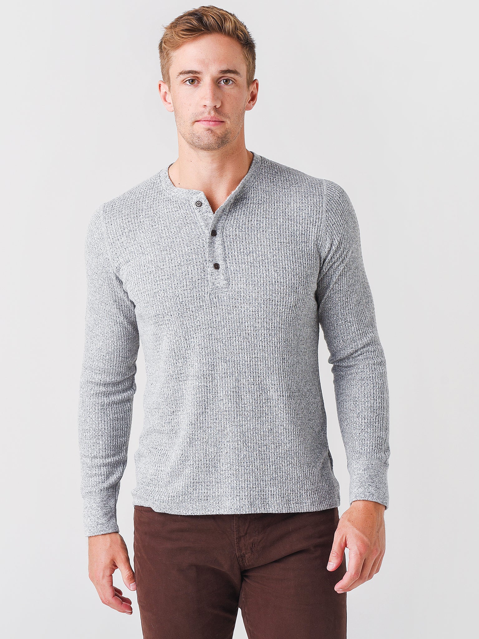 Velvet Men's Anthony Henley Tee | $158.00 | Saint Bernard