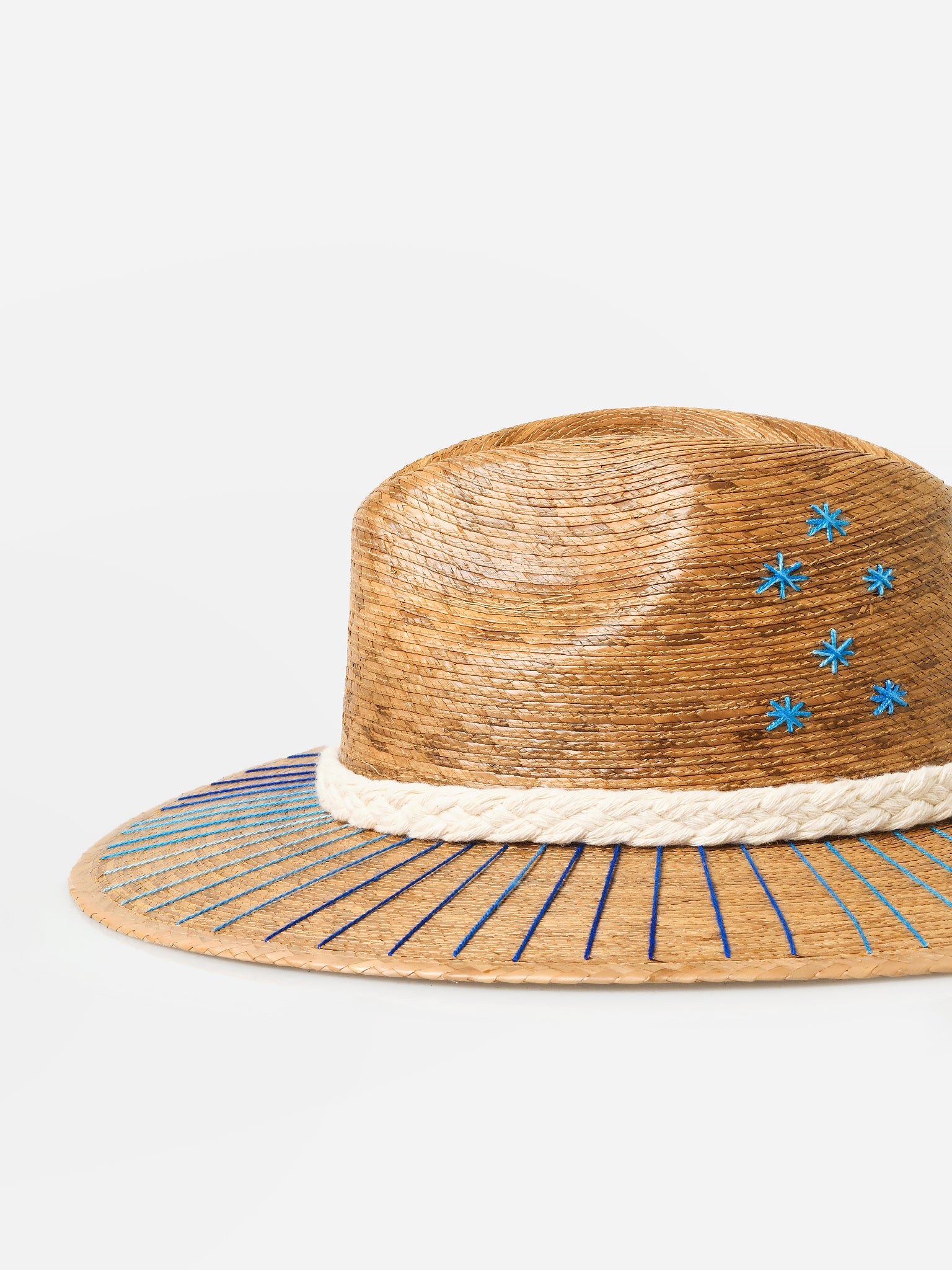 Corazon Playero Women's Blue Evil Eye Hat | $270.00 | Saint Bernard