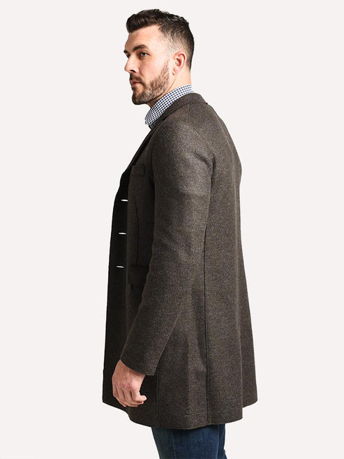 Harris Wharf London Men's Chester Pressed Wool Coat – saintbernard.com