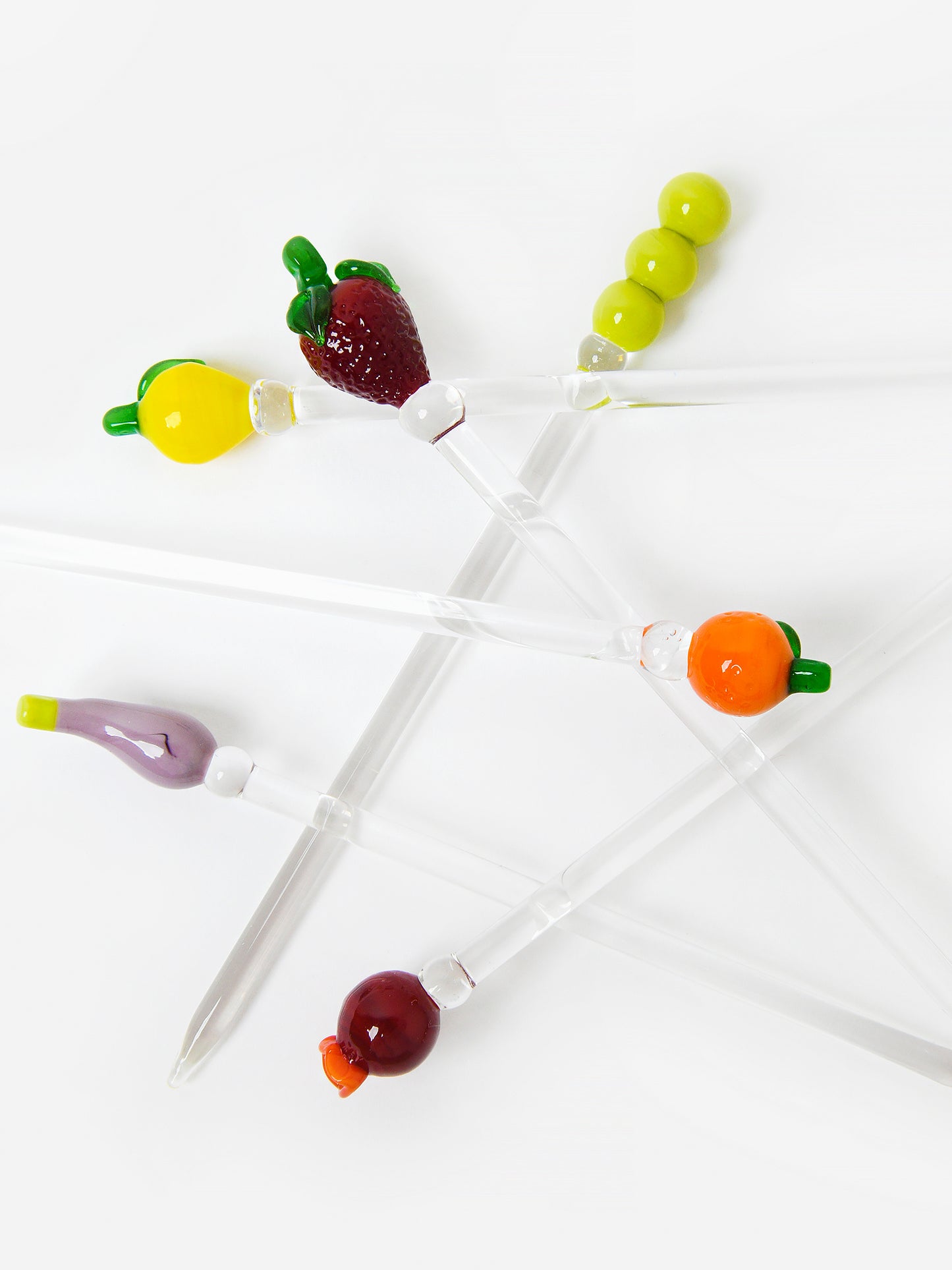 Sandralexandra Cocktail & Nibble Murano Glass Sticks | $70.00 | Saint ...