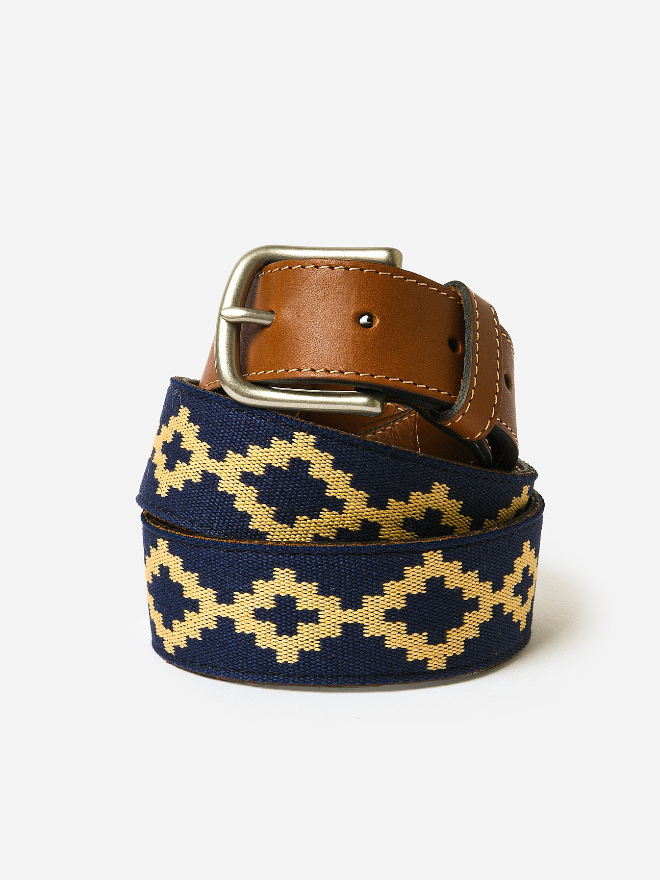 La Matera Men's Corbina Woven Belt | $195.00 | Saint Bernard