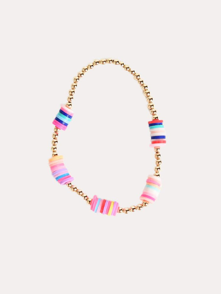 Marli And Lenny Beaded Neon Charm Beacelet | $30.00 | Saint Bernard