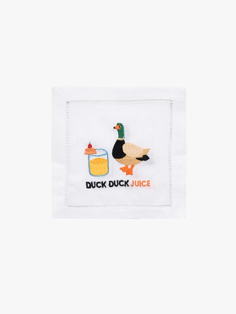 August Morgan Duck Duck Juice Cocktail Napkin Set - Saint Bernard